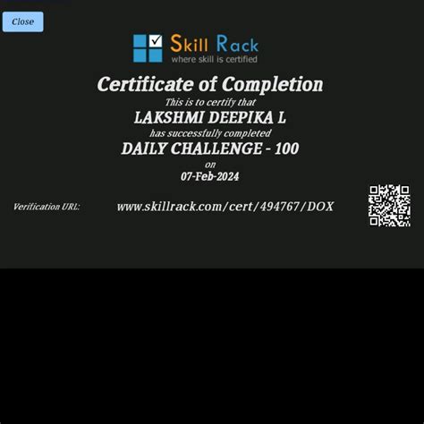 Lakshmi Deepika L On Linkedin Hello Connections I Am Happy To Share That I Have Obtained A