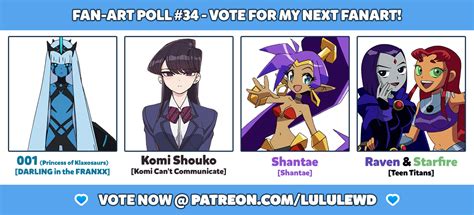 Patreon Fan Art Poll June 2022 By Lululewd On Deviantart