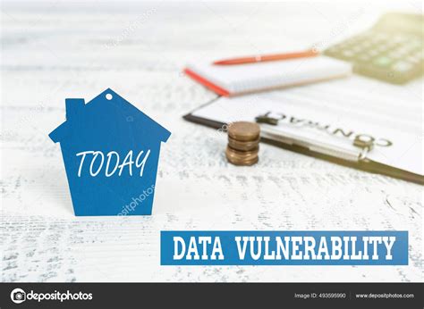 Inspiration Showing Sign Data Vulnerability Business Approach Weakness Of A Data Which Can Be
