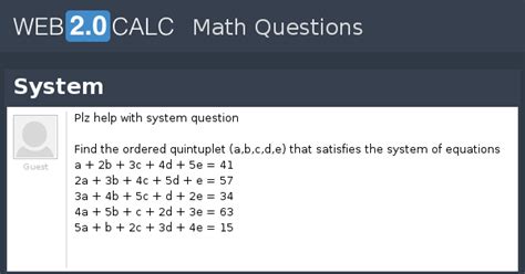 View Question System