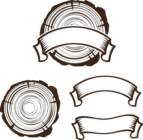 Wood Work Logo Template Growth Cut Tree Vector Growth Cut Tree PNG And Vector With