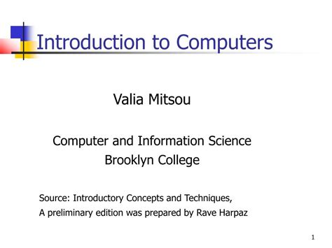 PPT Introduction To Computers PowerPoint Presentation Free Download ID
