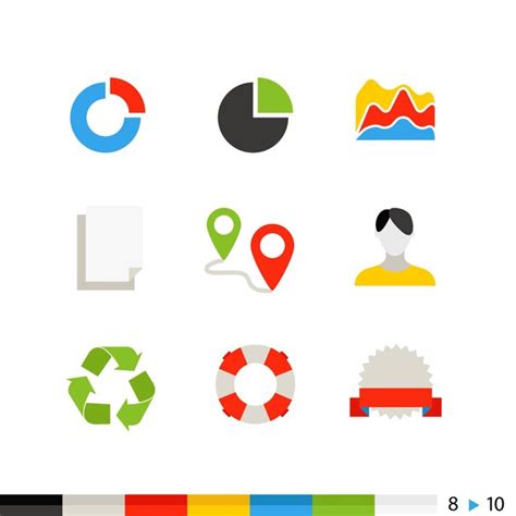 Premium Vector Different Flat Design Web And Application Interface Icons Collection Set 8 Of 10
