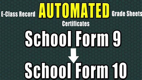Automated From Classrecord To Grade Sheet To Certificates To School