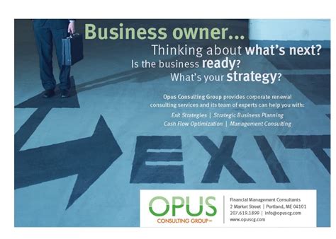 Exit Strategy Just As Important As The Initial Investment Business Management Consulting