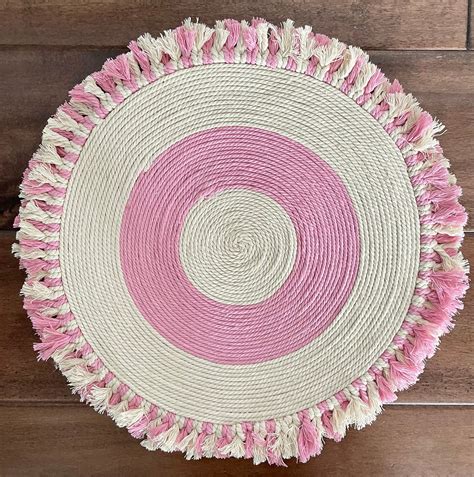 DIY Faux Macrame Placemats