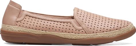 Clarks Womens Elaina Ruby Loaferswarm Beige Leather Clarks