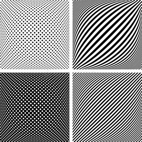 Geometric Patterns Set Convex Textures Stock Vector Illustration Of Effect Streaks 132708894
