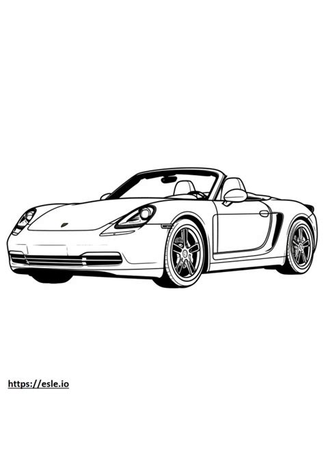 Porsche 911 Carrera S 2024 Coloring Page