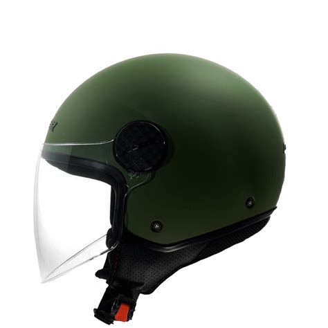 Casco Ls2 Of558 Sphere Lux Ii Verde Militar Mate