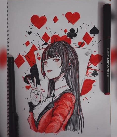 Tried Sketching Yumeko Jabami