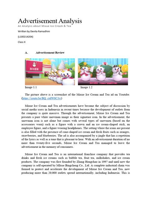 Advertisement Analysis Pdf Cognition Cognitive Science