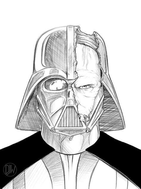 Darth Vader Helmet Sketch New Design The Art Classroom