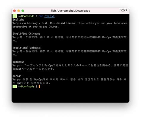 Core Does Not Support Cjk Characters · Issue 327 · Warpdotdevwarp