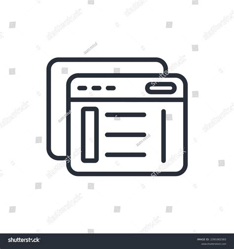 Website Icon Vectoreditable Strokelinear Style Sign Stock Vector Royalty Free 2391062583
