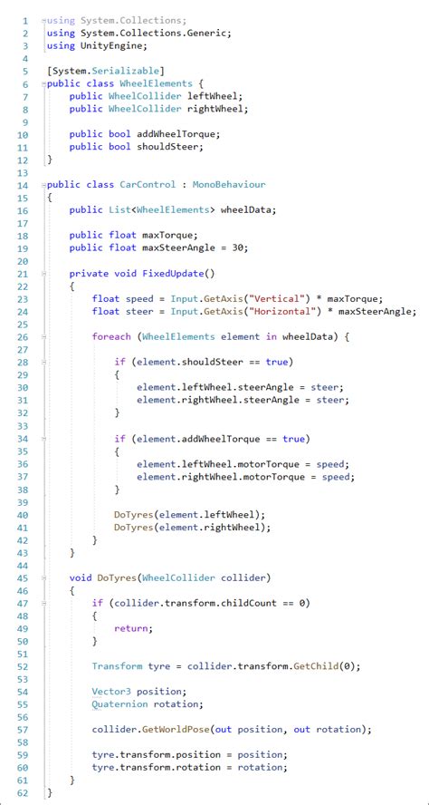 Unity 3d Car Coding