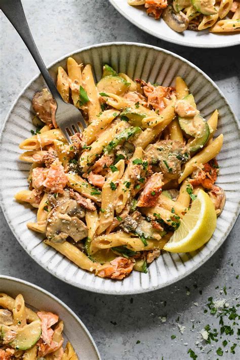 Cajun Pasta With Salmon Weeknight Recipe Foxes Love Lemons