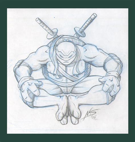 Tmnt Leonardo Sketch By Nselma On Deviantart