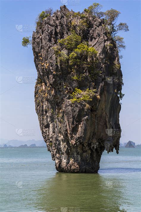 泰国 岩石 詹姆斯邦德 詹姆士河 普吉岛 安达曼海 垂直画幅 水 天空 美