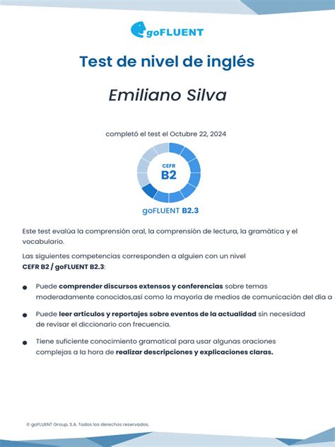 Proficiency Test Result Pdf