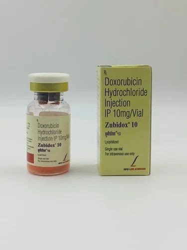 Zubidox 10 Doxorubicin Hydrochloride Injection 10 Mg Adriamycin Pfs At ₹ 874 Vial Doxorubicin