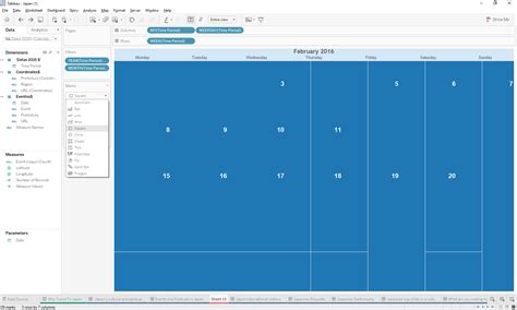 Calendar In Tableau My First Visualization The Data School