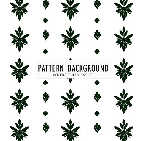 Elegant Floral Pattern Background Design Premium Ai Generated Psd