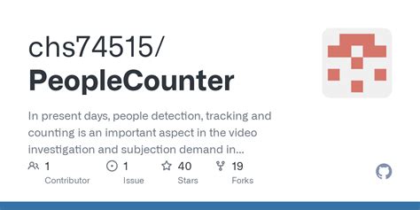 GitHub Chs PeopleCounter In Present Days People Detection Tracking And Counting Is An