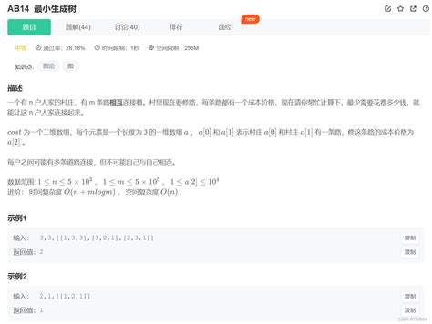 最小生成树 Csdn博客