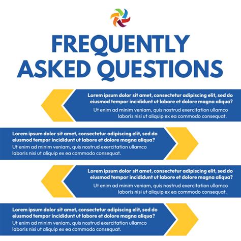 Frequently Asked Questions Template Postermywall