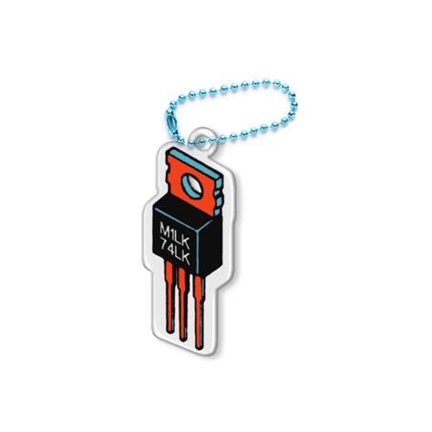 Transistor Logo Keychain Milk Talk