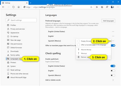 How To Add Or Remove Languages In Microsoft Edge Chromium Tutorials