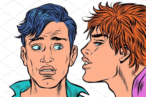 Two Young Gay Men Kissing People Illustrations ~ Creative Market