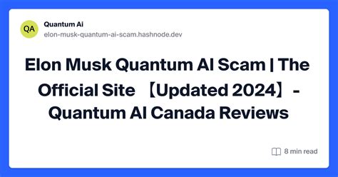 Elon Musk Quantum Ai Scam™ The Official Site 【updated 2024】 Quantum