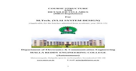 Mtech Vlsi System Design 14 Mtech Vlsimodifiedpdf · Mtech