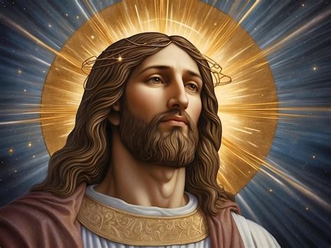 Jesucristo Se Representa Como Un Hijo De Dios En El Cristianismo Foto