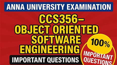 Ccs356object Oriented Software Engineeringimportant Questions💯💯💯toppersacademytamil Youtube