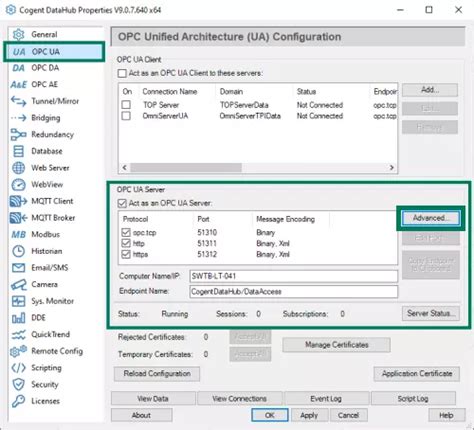 Tech Support Corner Secure Ua Authentication With Cogent Datahub