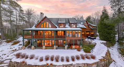 Luxurious Adirondack Home On Lake Winnipesaukee Asks 5 99 Million In
