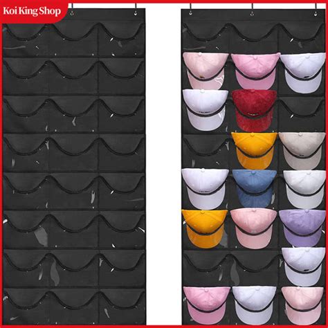 8 Layer 24 Grid Baseball Cap Display Rack Wall Mounted Baseball Hat