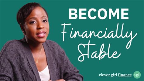 How To Become Financially Stable In 9 Steps Clever Girl Finance Youtube