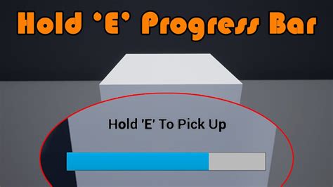 Hold E To Interact Time Dependant Progress Bar Unreal Engine 4 Tutorial Youtube