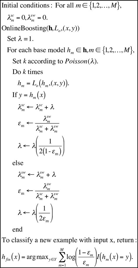 Online Boosting Algorithm Our Online Boosting Algorithm Figure 4 Download Scientific Diagram