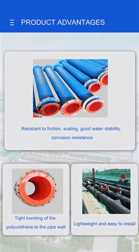 Polyurethane Lined Pipe Jiaozuo Debon