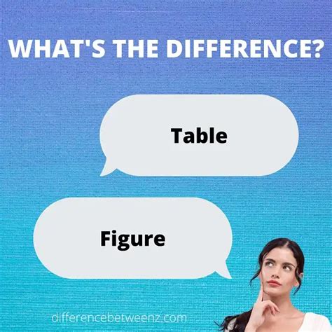 Difference Between Table And Figure Difference Betweenz