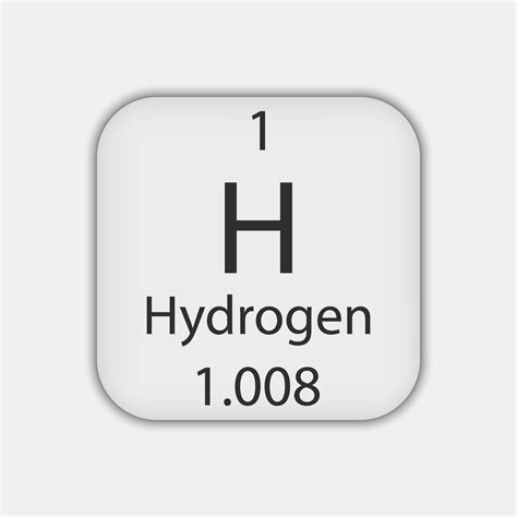 Hydrogen Periodic Table Square