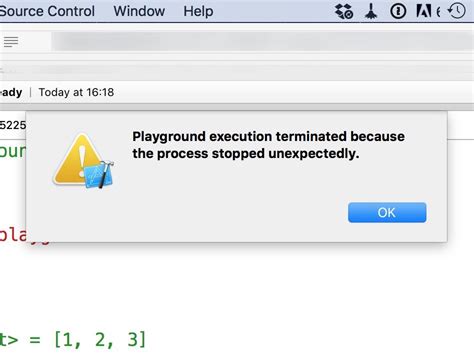 【解決】playground Execution Terminated Because The Process Stopped Unexpectedlyが出た時の対処法 卵は世界である
