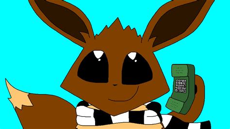 Buddy The Eevee On The Phone By Statickycat On Deviantart