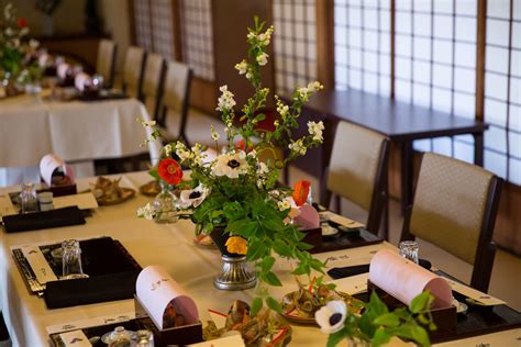 【大正ロマン】和婚装花 文化財料亭開花亭 Japanese Restaurant Ryotei Spring April Wedding