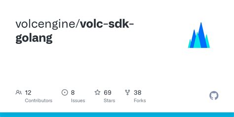 GitHub Volcengine Volc Sdk Golang
